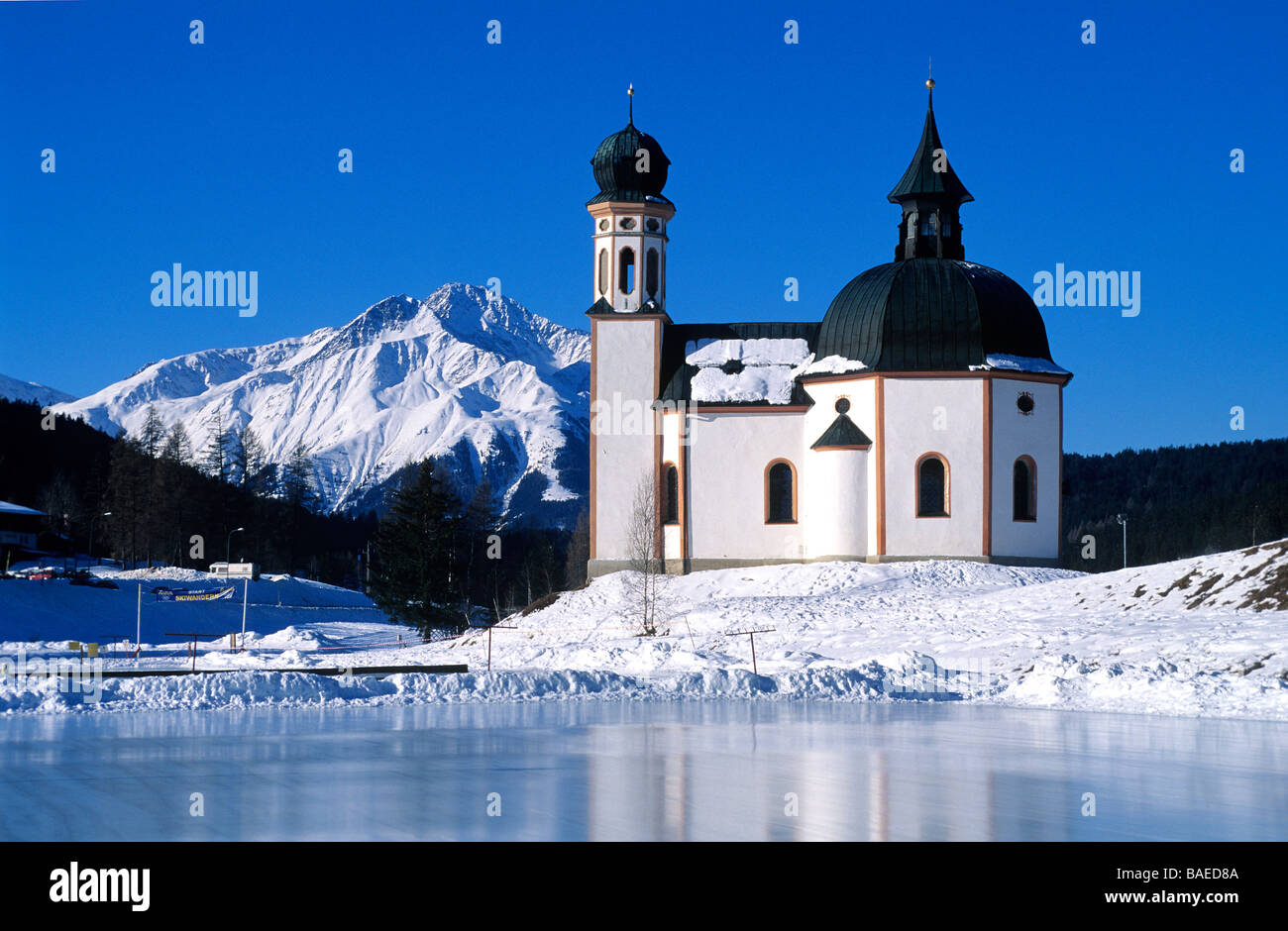 Austria, Tyrol, Seefeld, Seekirchl chapel Stock Photo - Alamy