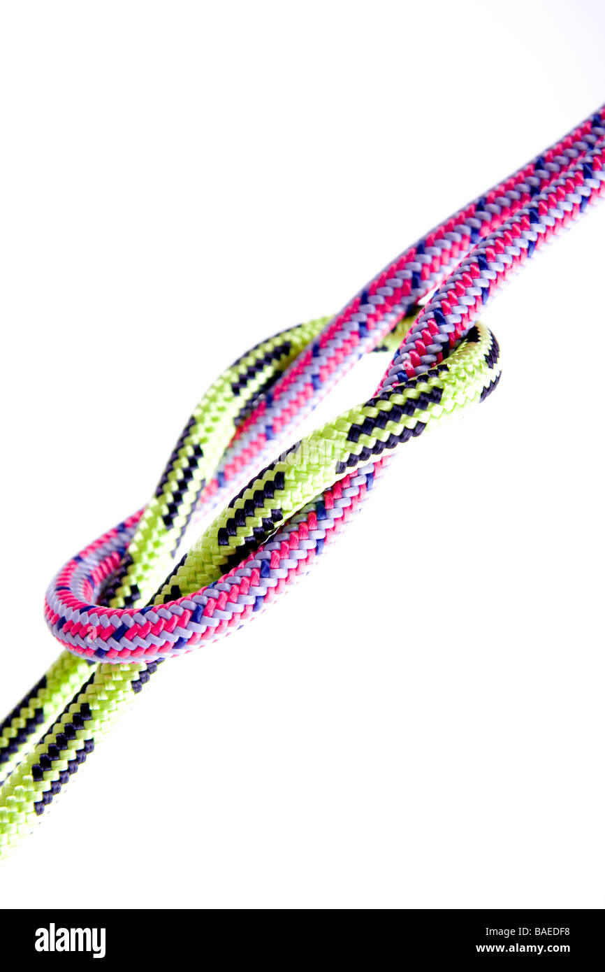 Climbing up the rope Cut Out Stock Images & Pictures - Alamy