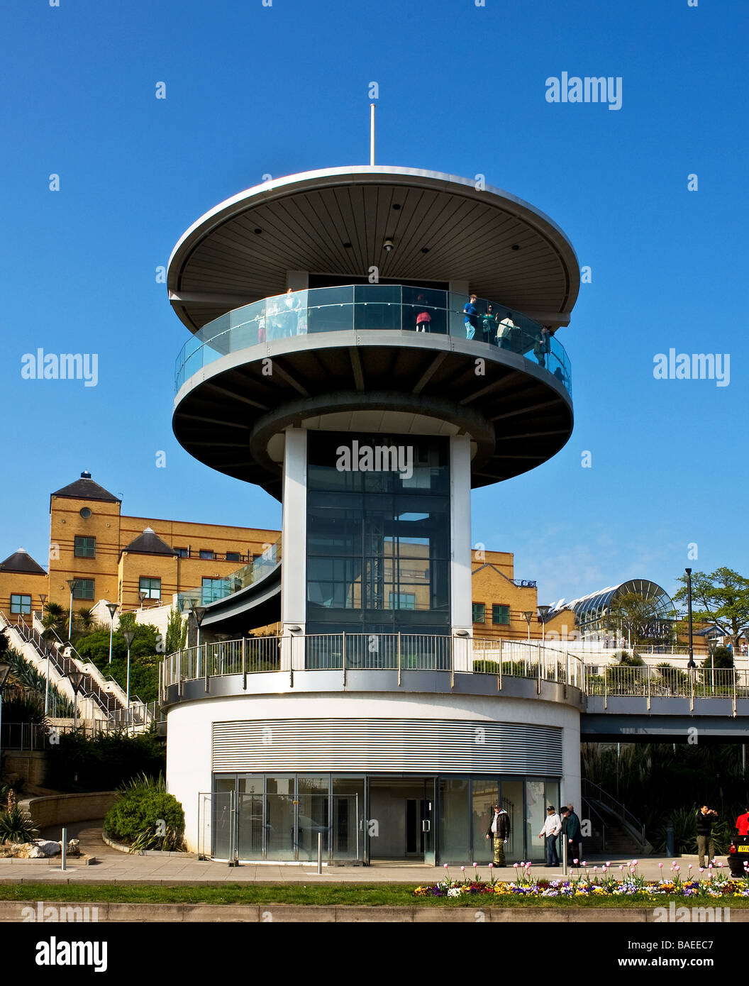The viewing tower at the bottom of Pier hill in Southend on Sea in ...