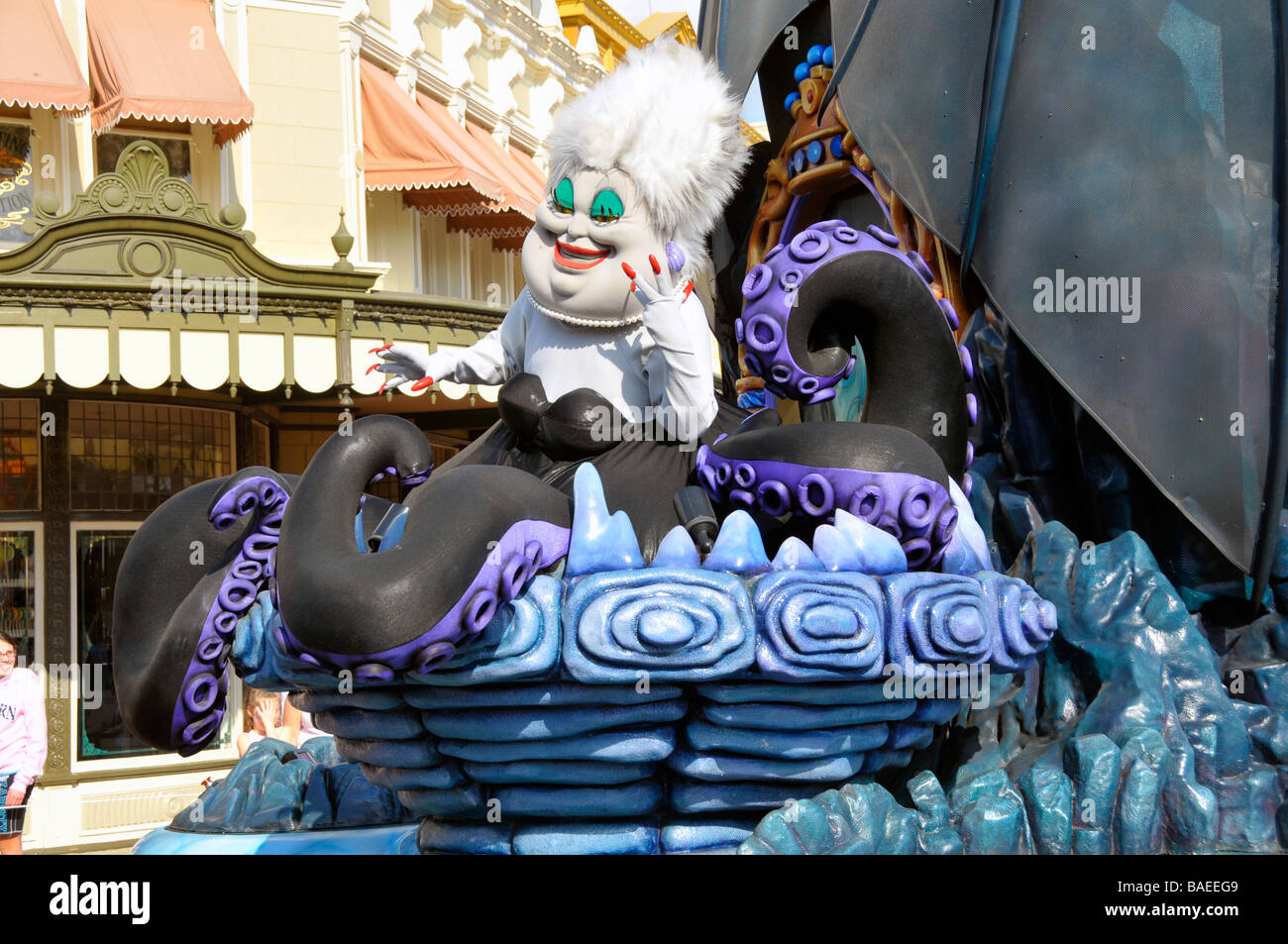 Ursula from Little Mermaid at Walt Disney Magic Kingdom Theme Park ...