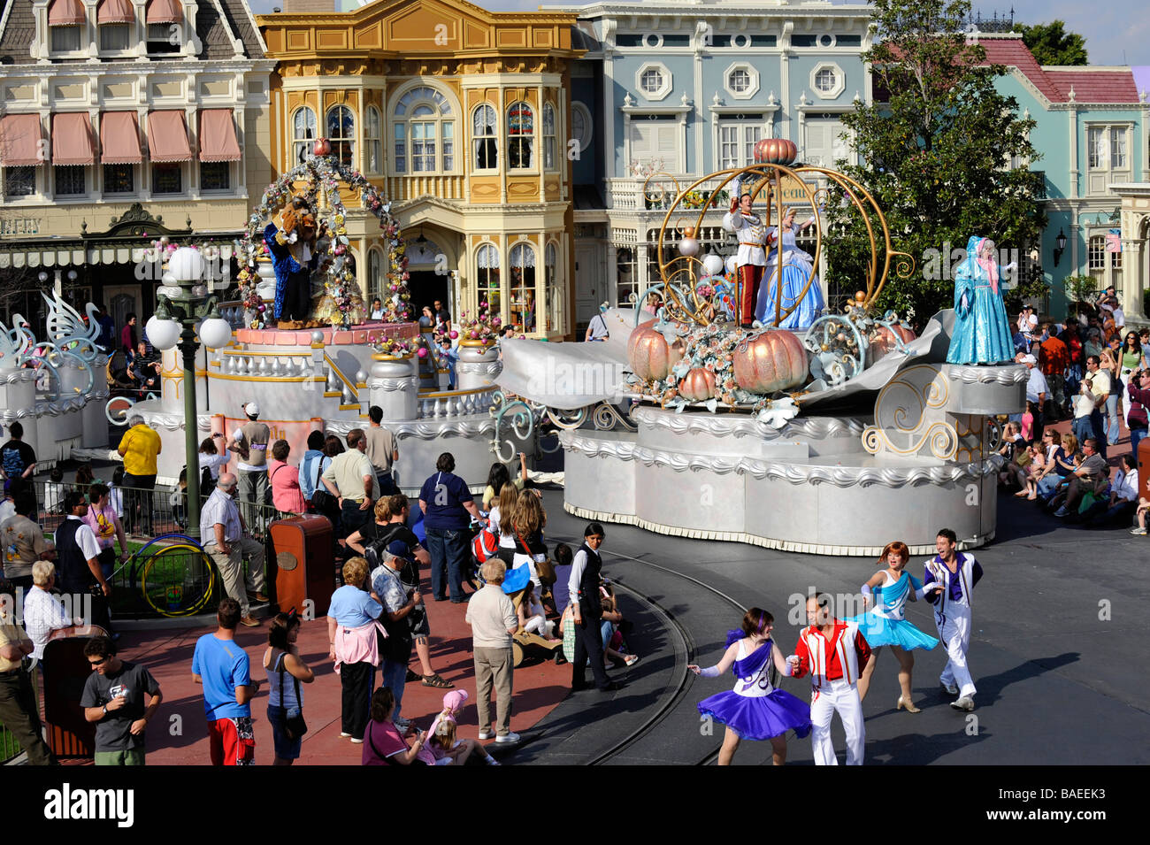 Parade at Walt Disney Magic Kingdom Theme Park Orlando Florida Central ...