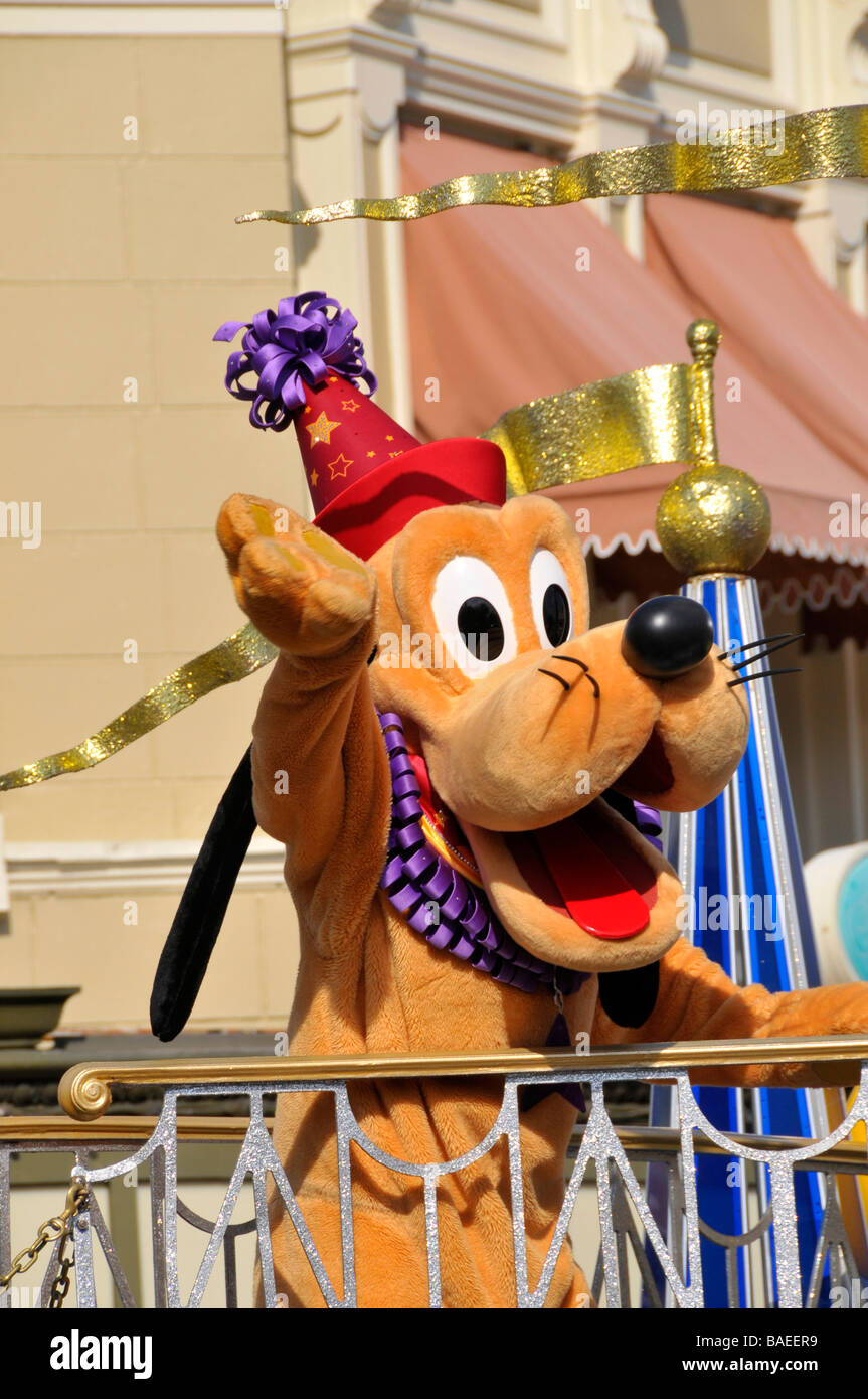 Pluto at Walt Disney Magic Kingdom Theme Park Orlando Florida Central ...