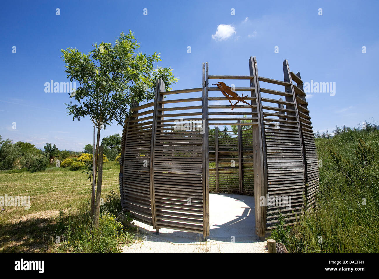 France, Vaucluse, Luberon Natural Regional Park, Merindol, the bird ...
