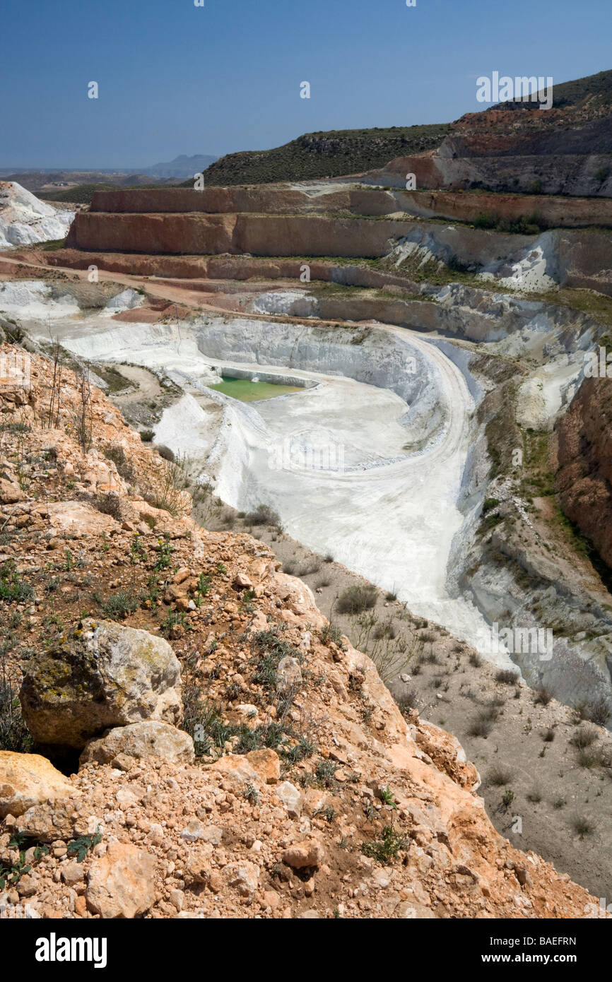 Bentonite mine Cabo de Gata Nijar Andalusia Spain Stock Photo - Alamy