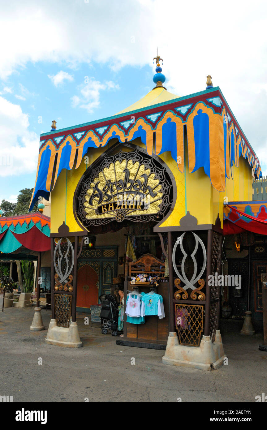 Bazaar Shop in Adventure Land at Walt Disney Magic Kingdom Theme Park ...