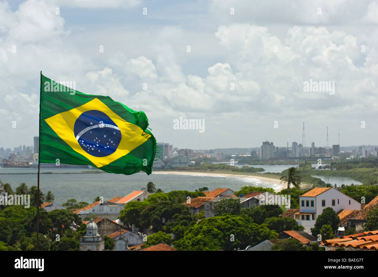 Brazilian flag view olinda recife hi-res stock photography and images ...