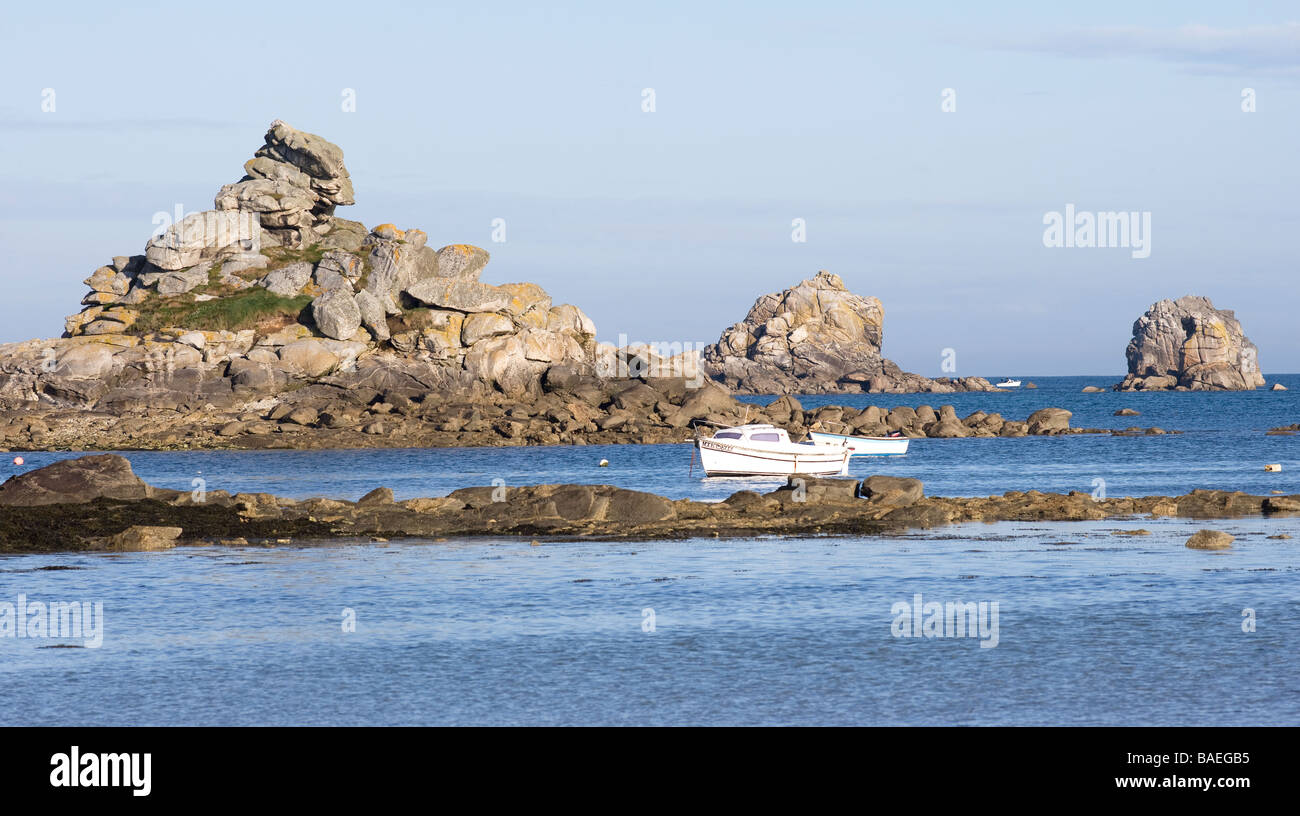 Santec beach Finistere Brittany France Stock Photo - Alamy
