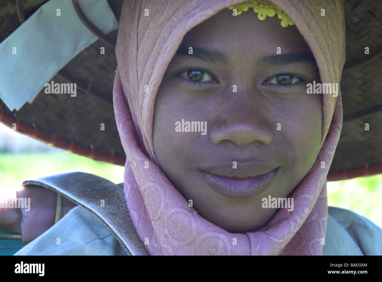 Young Tea Picker, Tea Plantation, Pangalengan, Indonesia Stock Photo ...