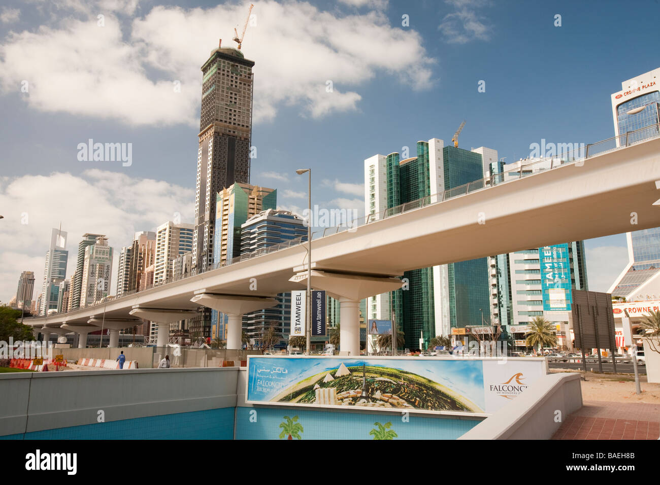 Exclusive high rise tower block developments in Dubai Stock Photo - Alamy