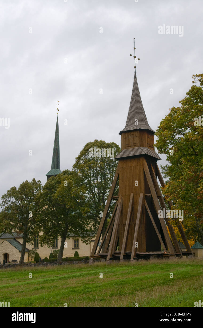 Old church with wooden steeple Stock Photo - Alamy