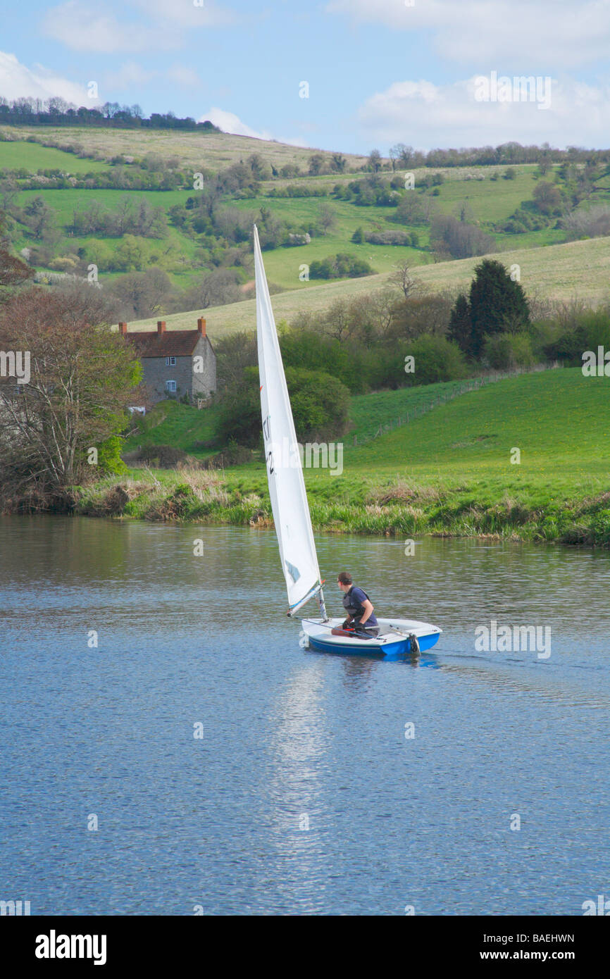 Sailing Dinghy River Avon Saltford Stock Photo - Alamy