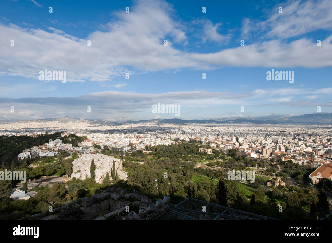 Athens view from acropolis hi-res stock photography and images - Alamy