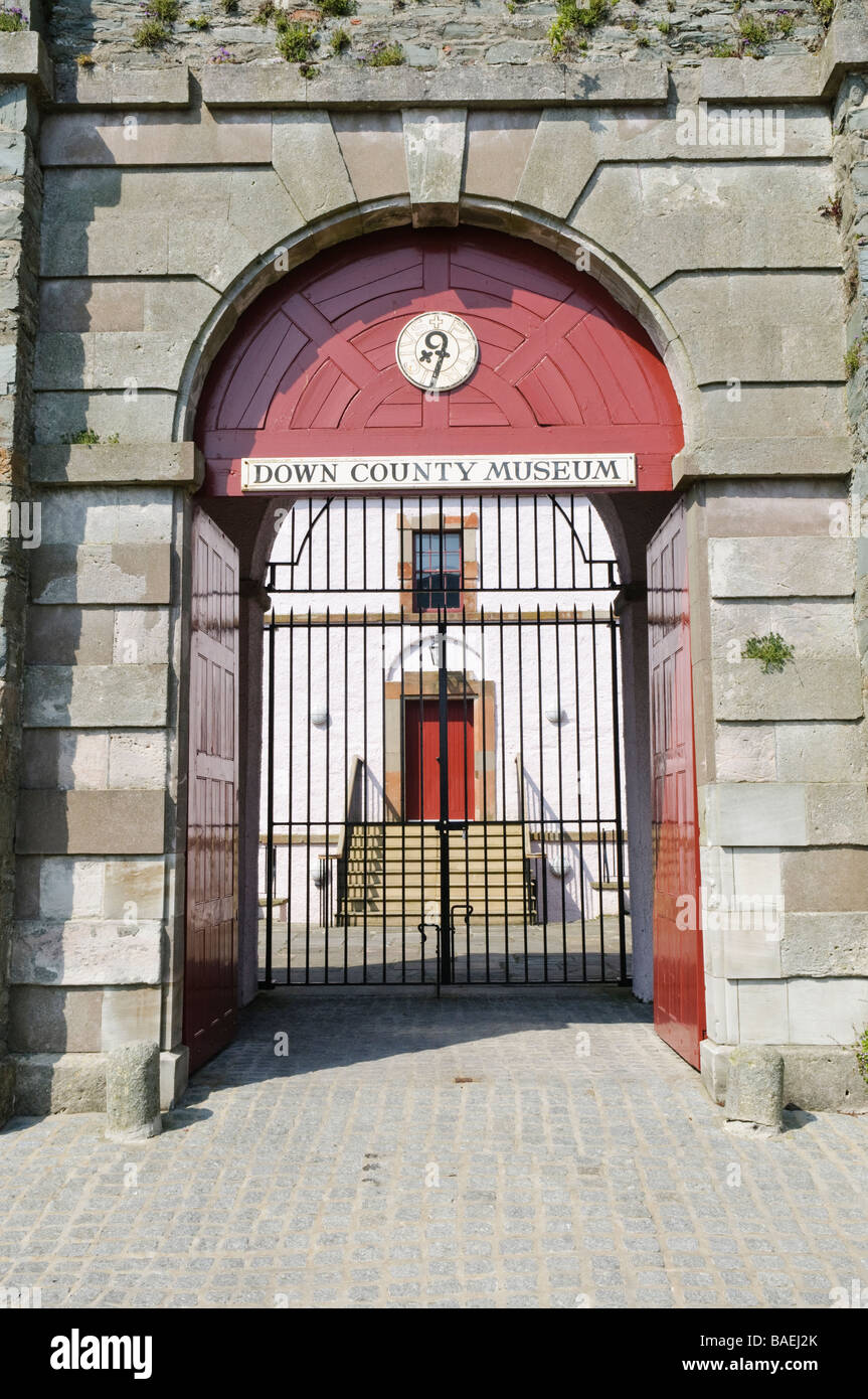 Entrance to County Down Museum, Downpatrick Stock Photo - Alamy