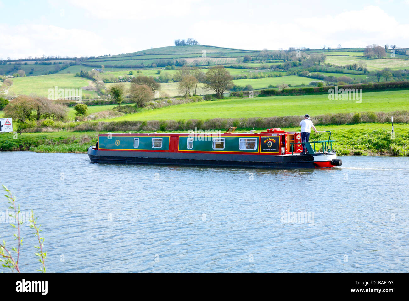 Narrow boat River Avon Saltford Stock Photo - Alamy