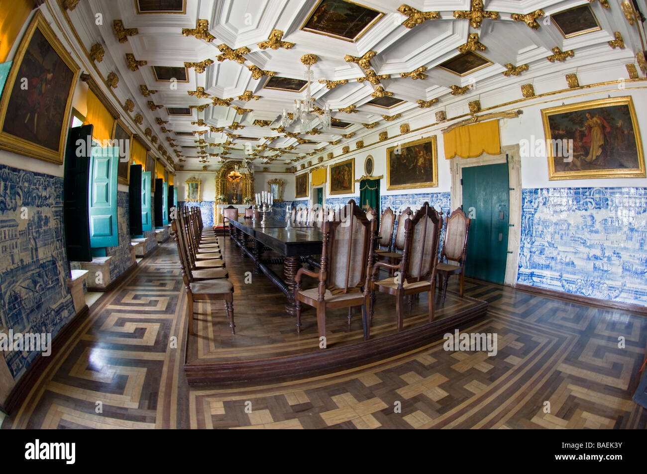 The main dinning room inside the Catholic Church of the Ordem dos ...