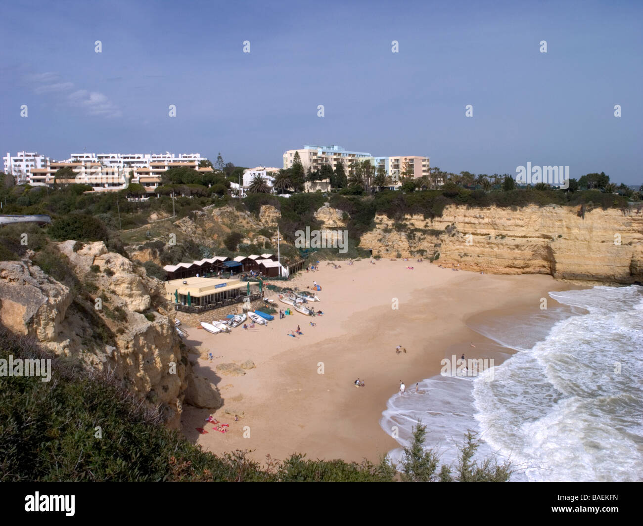 Praia da Senhora da Rocha Algarve Portugal holiday resort seaside Stock ...