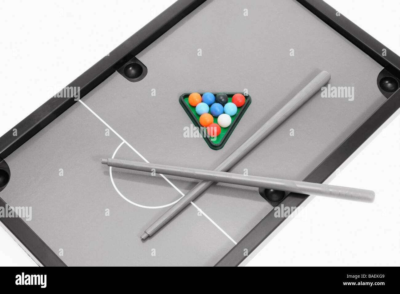 Miniature Snooker Game Stock Photo - Alamy