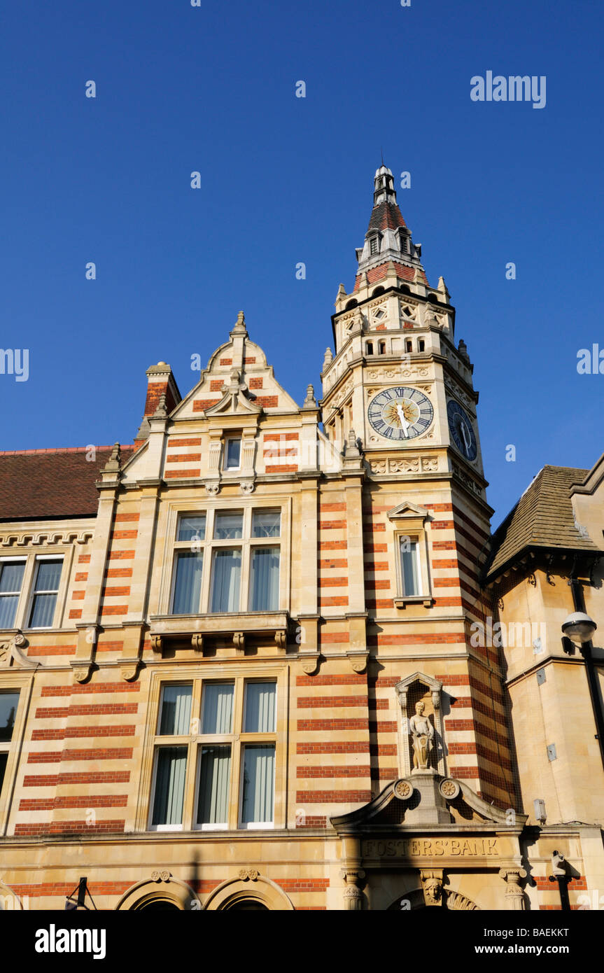 Clock Tower on the Lloyds TSB Bank building,Sidney Street Cambridge ...