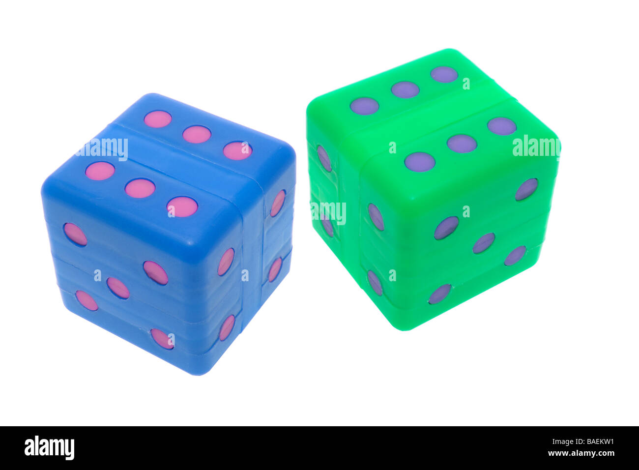 Plastic dice Cut Out Stock Images & Pictures - Alamy