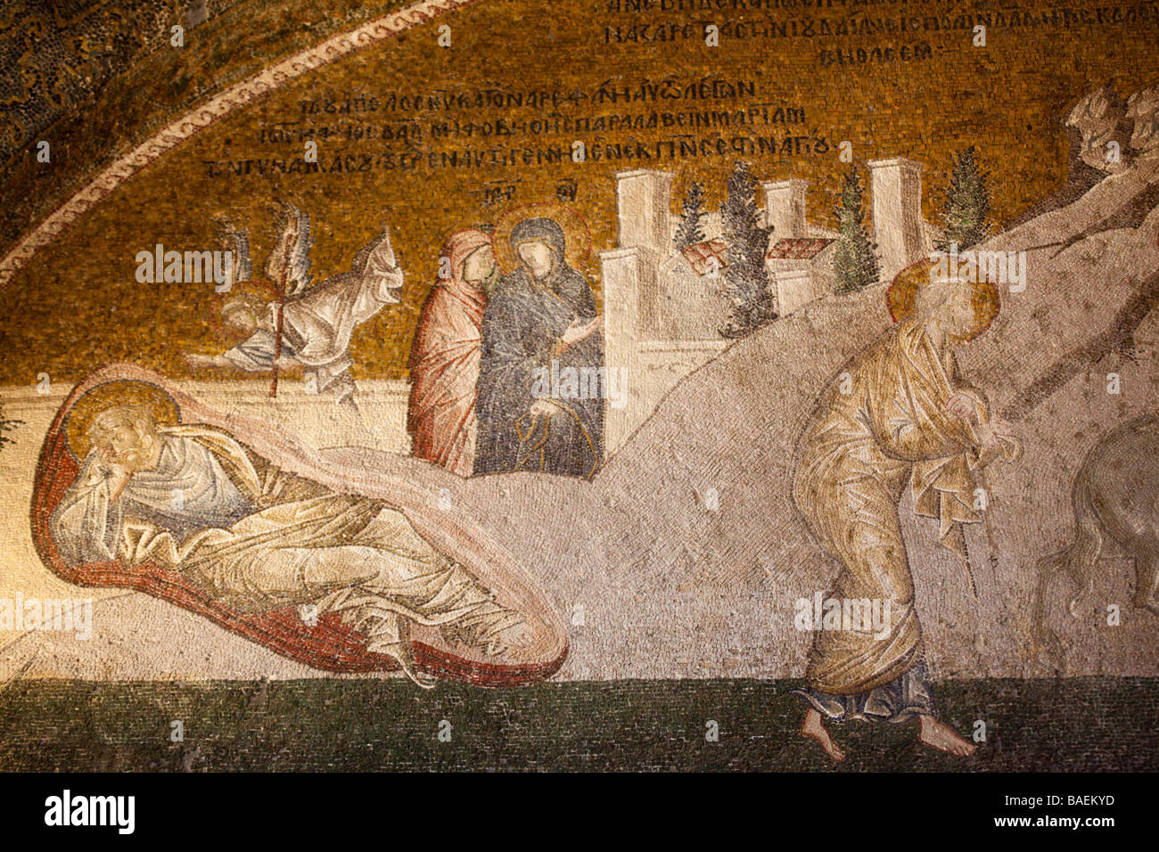 Christian mosaics in ancient Chora Church in Istanbul Stock Photo - Alamy