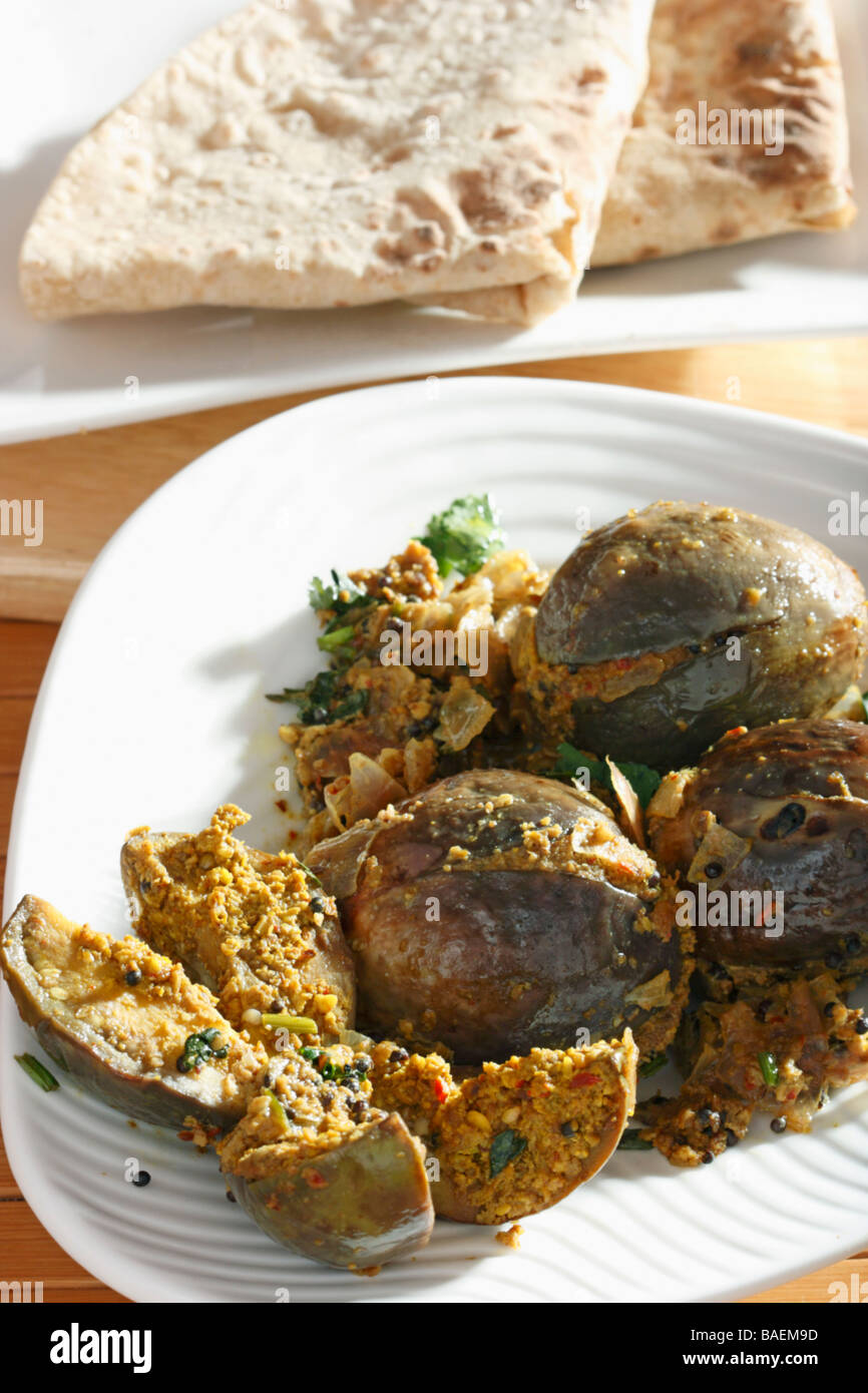 Bharli Wangi is a traditional Marathi Dish in which brinijal are ...
