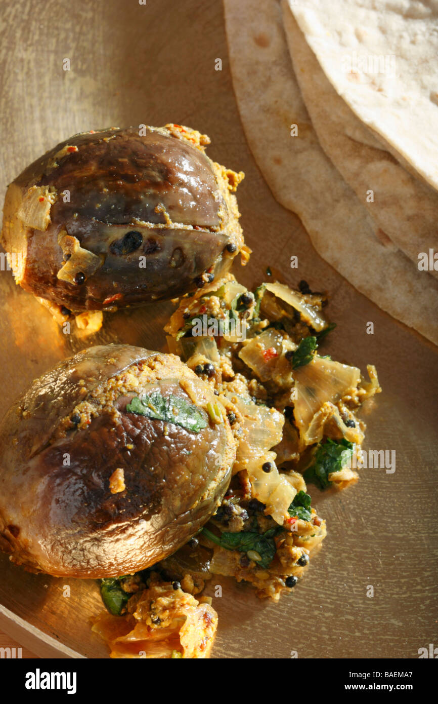 Bharli Wangi is a traditional Marathi Dish in which brinijal are ...