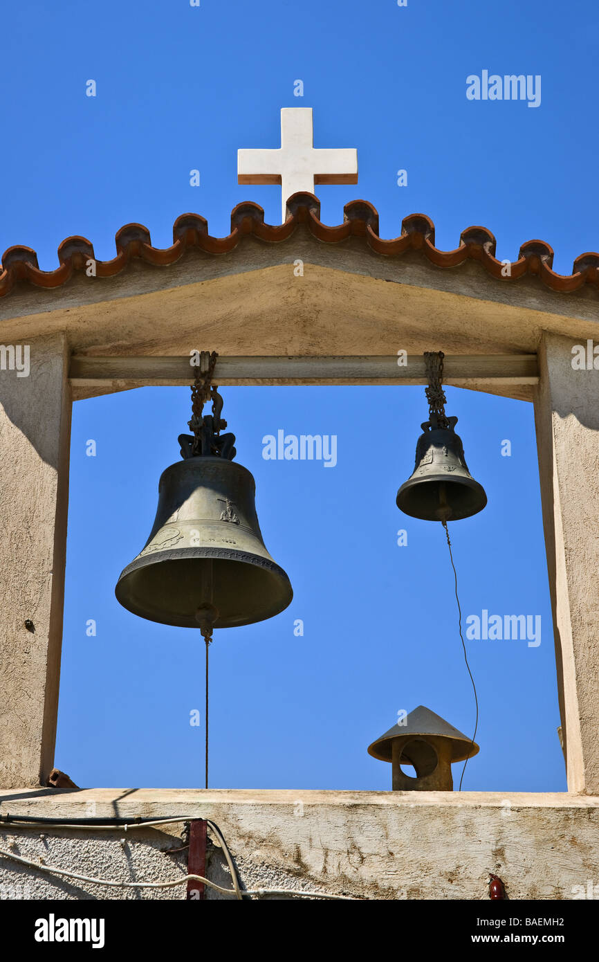 Greek church bell tower, Athens, Greece Stock Photo - Alamy
