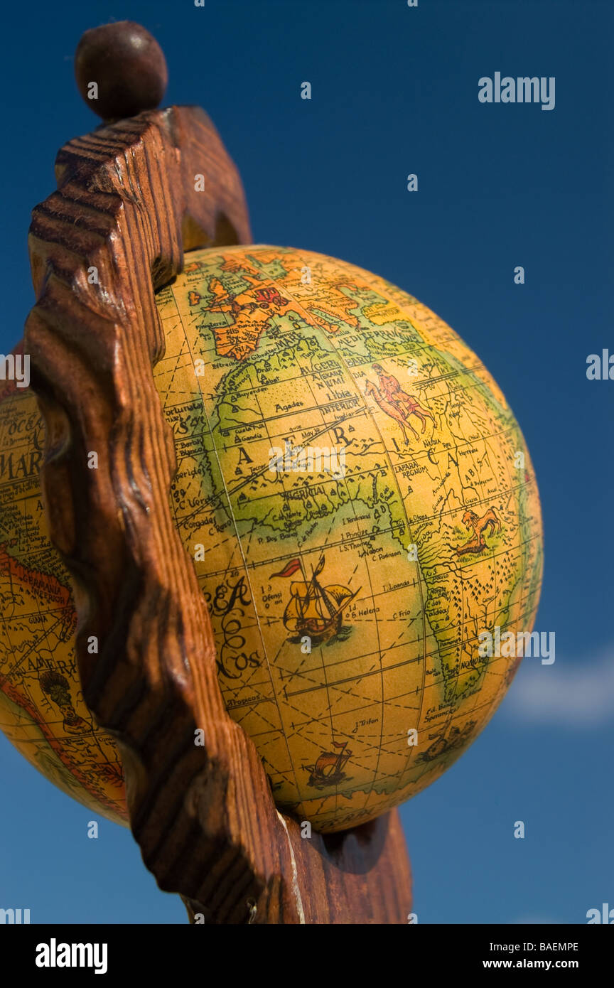 Africa globe map hi-res stock photography and images - Alamy