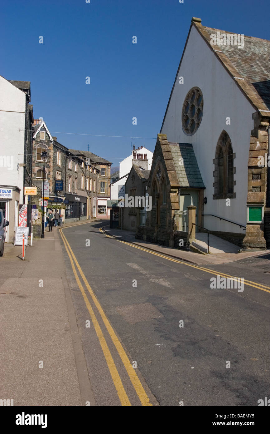 Keswick Street Scene Lake District Cumbria England Stock Photo - Alamy