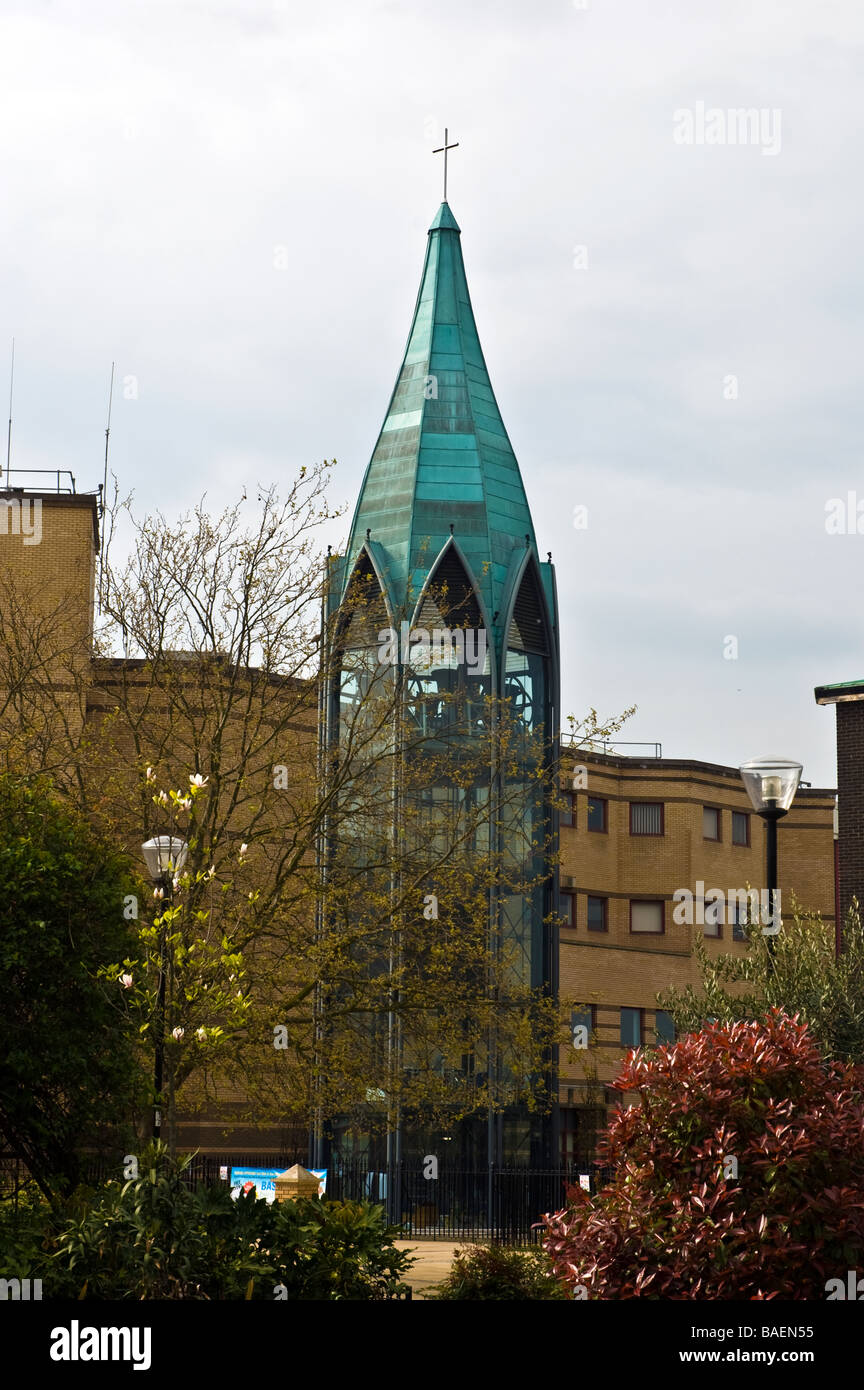 The glass bell tower, Basildon, Essex. UK Stock Photo - Alamy