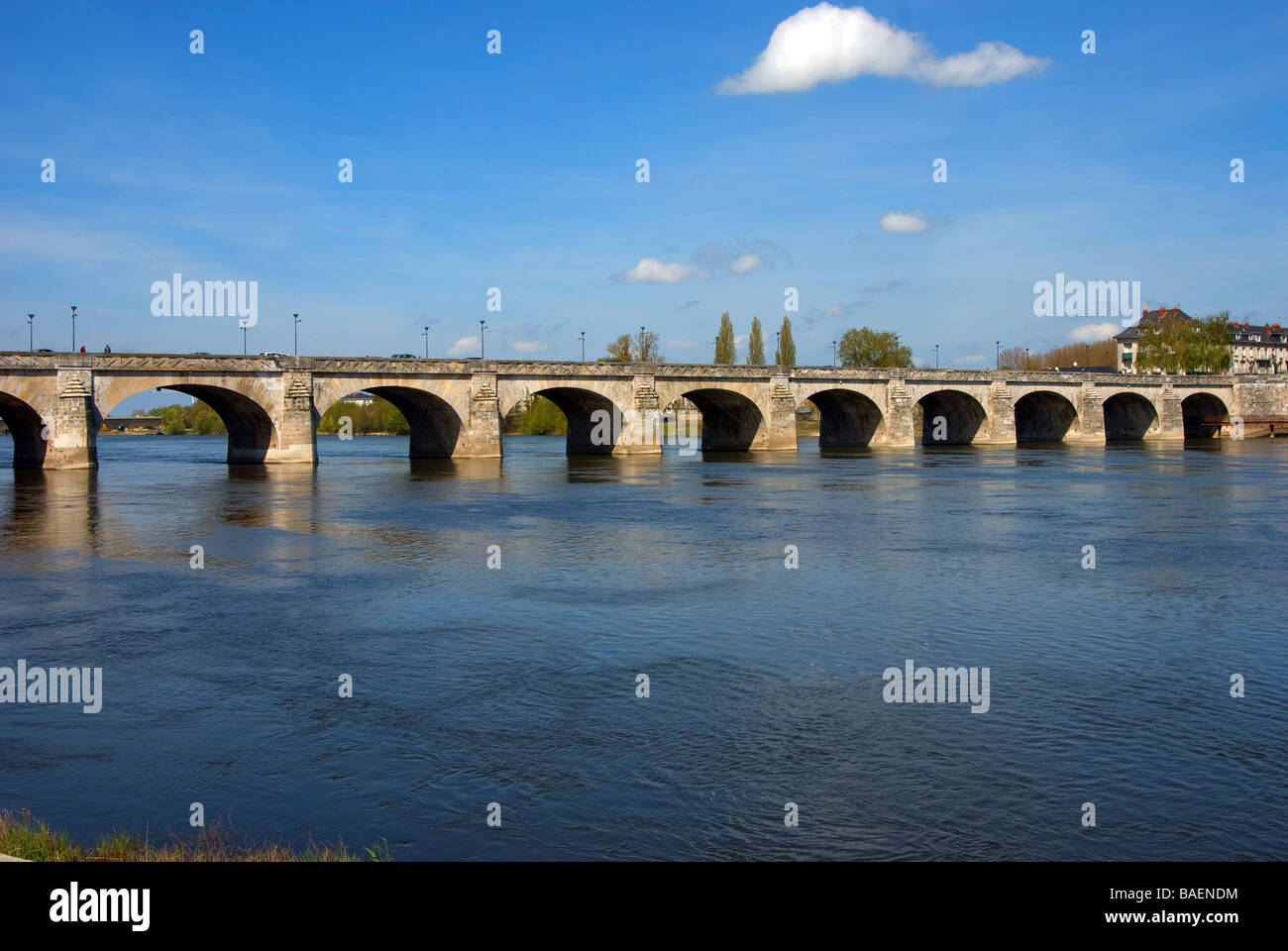 Bridge over the river loire france hi-res stock photography and images ...