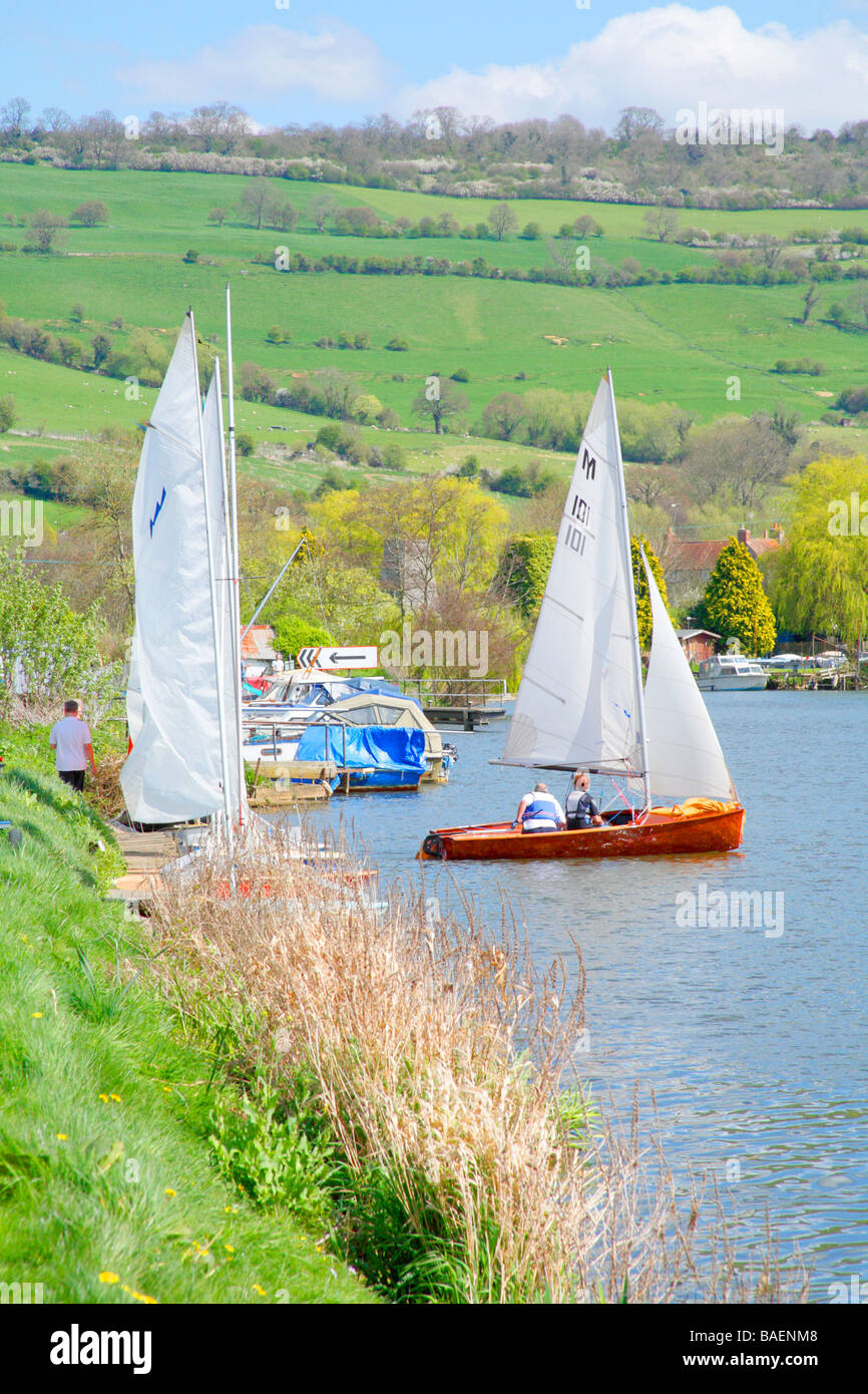 Sailing Dinghy River Avon Saltford Stock Photo - Alamy