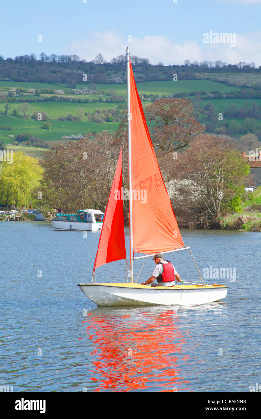 Sailing Dinghy River Avon Saltford Stock Photo - Alamy