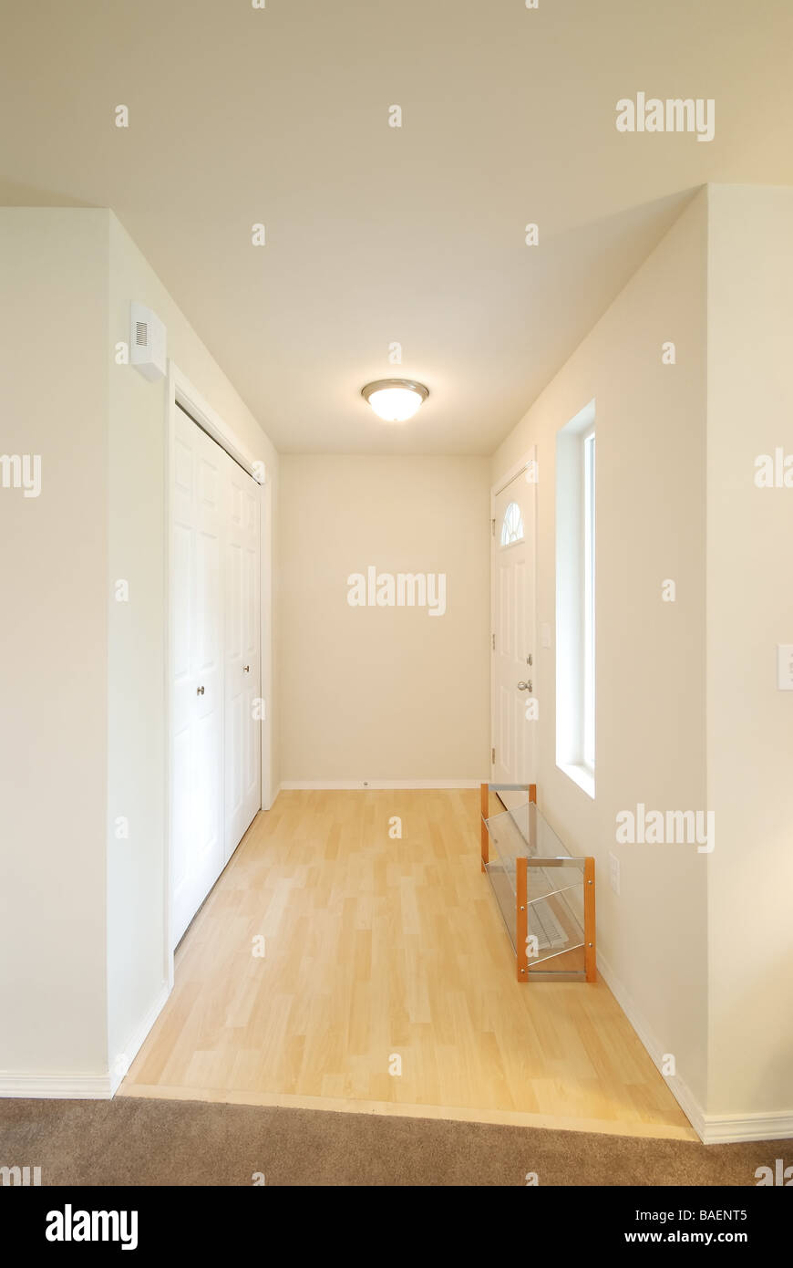Front entrance hallway in new home Stock Photo - Alamy