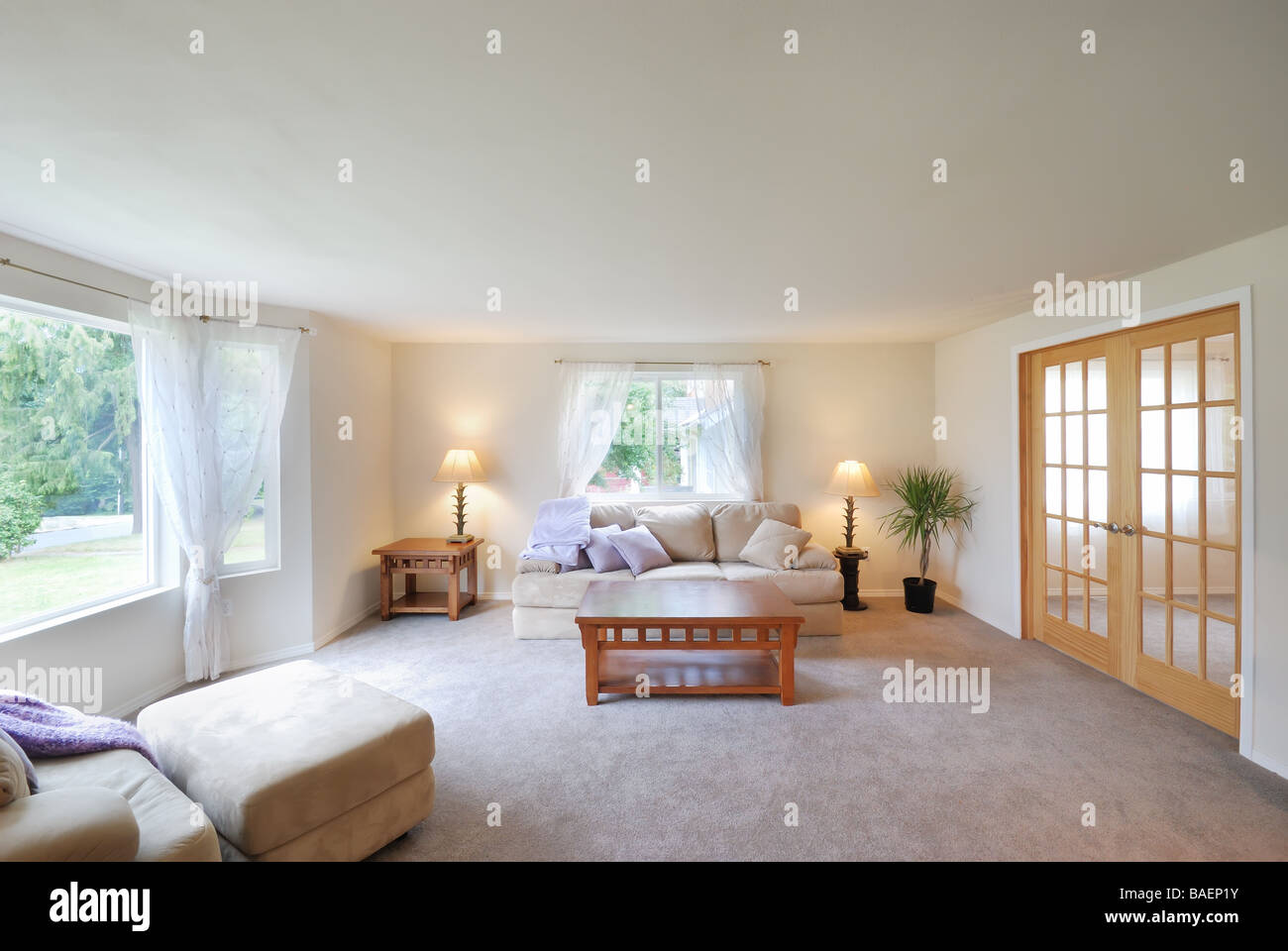 Living room in new house Stock Photo - Alamy