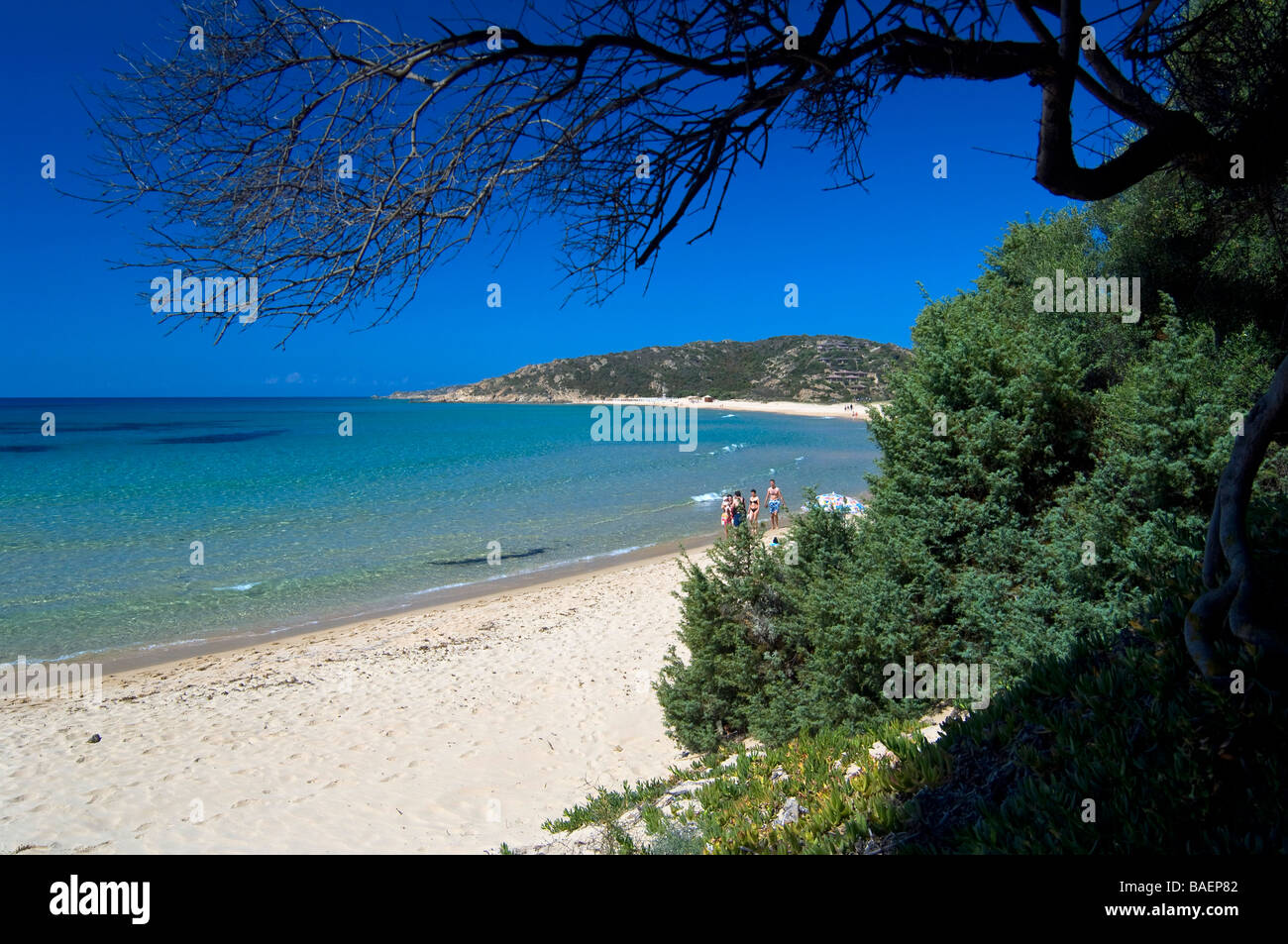 Campana beach, Chia, Domus de Maria, Sardinia, Italy Stock Photo - Alamy