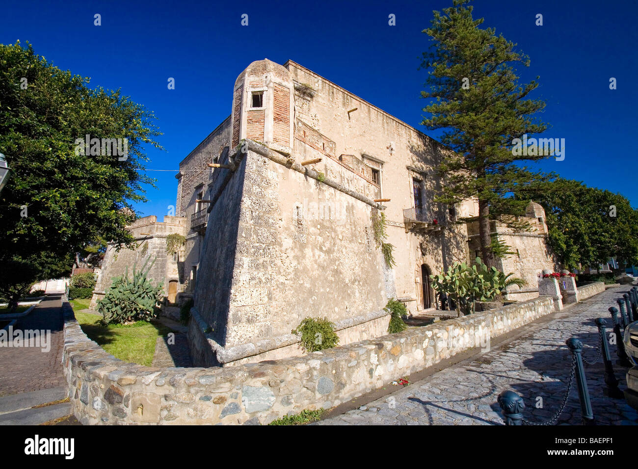 Castle, Spadafora, Sicily, Italy Stock Photo - Alamy