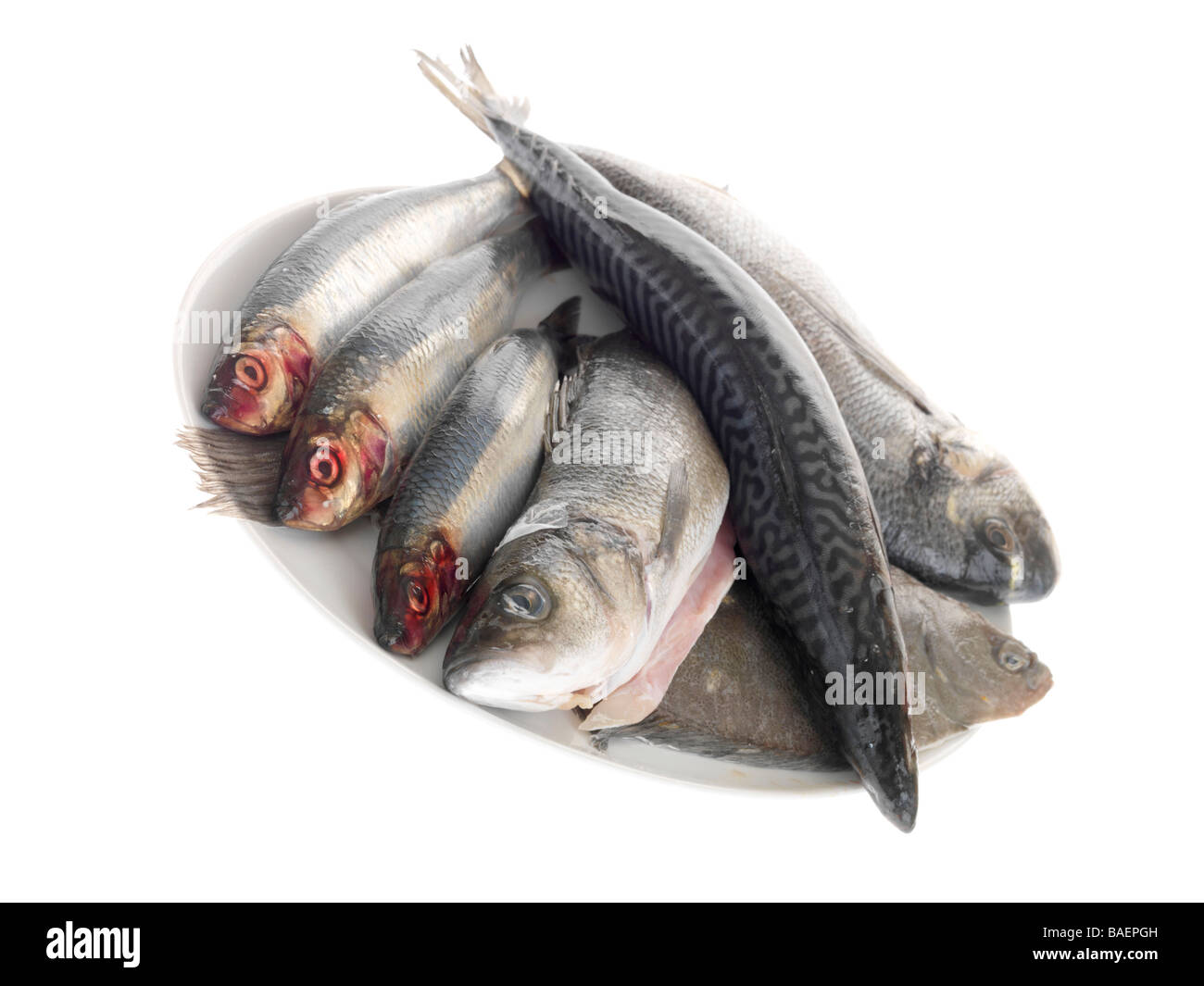 Platter of Fish Stock Photo - Alamy