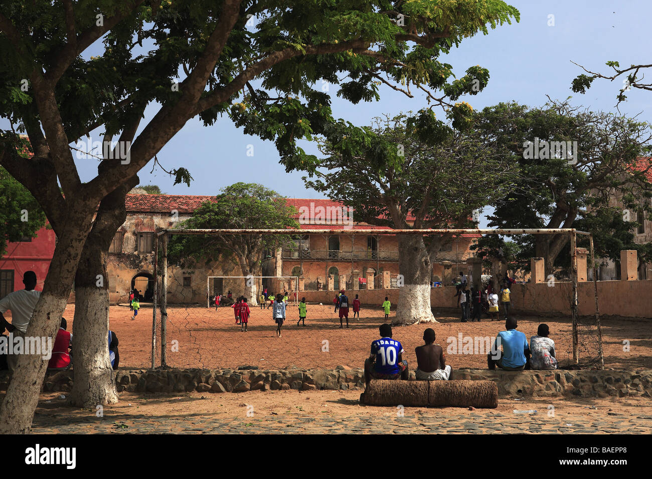 Daily life, Gorï¿½e island, Dakar, Republic of Senegal, Africa Stock ...