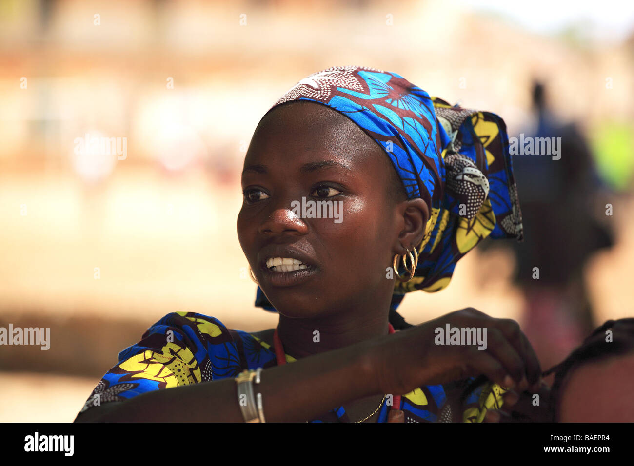 Typical african plaits, Gorï¿½e island, Dakar, Republic of Senegal ...