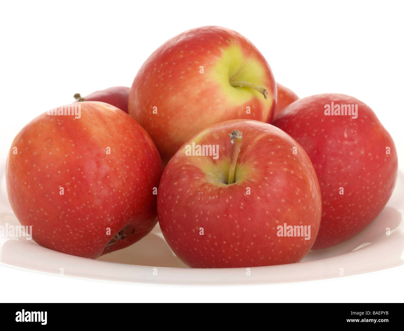 Bowl of Red Apples Stock Photo - Alamy