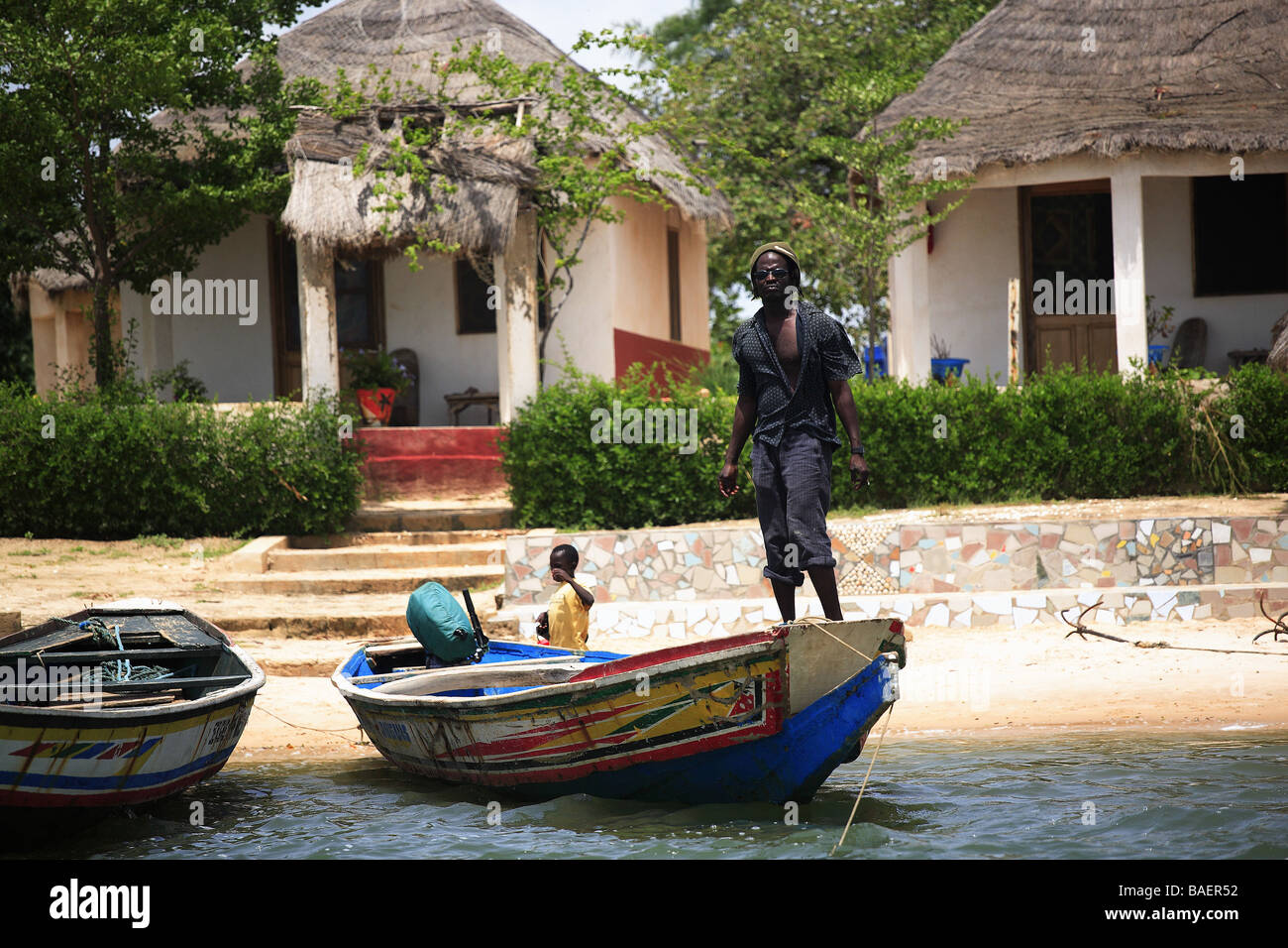 Daily life, Sine-Saloum Delta, Republic of Senegal, Africa Stock Photo ...
