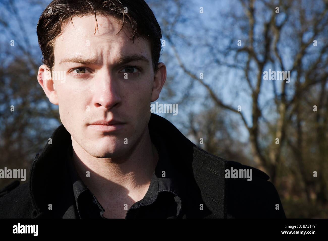 business man looking into camera Stock Photo - Alamy