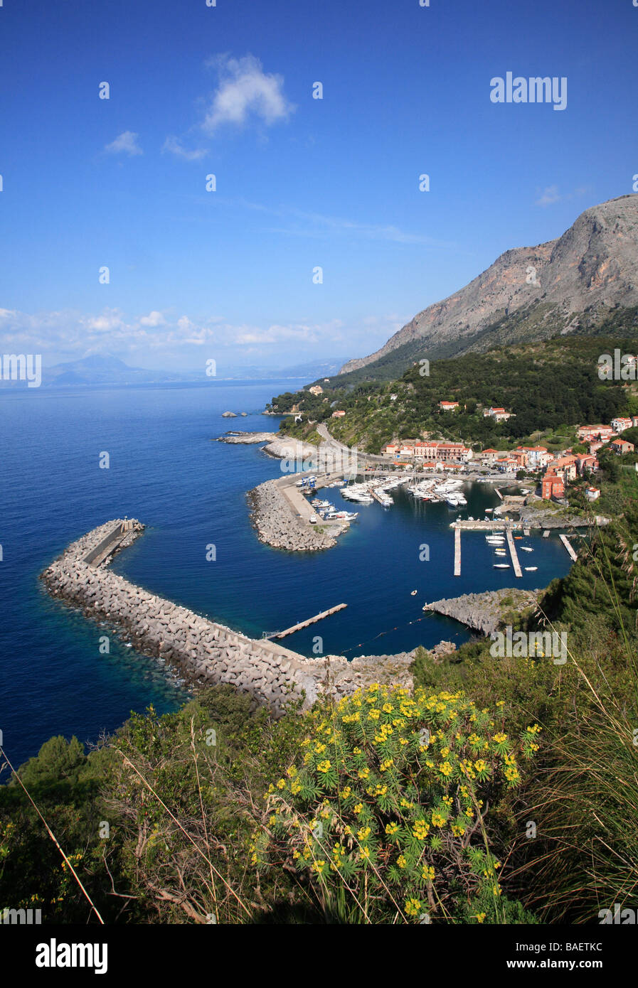 View of the harbour, Maratea, Basilicata, Italy Stock Photo - Alamy