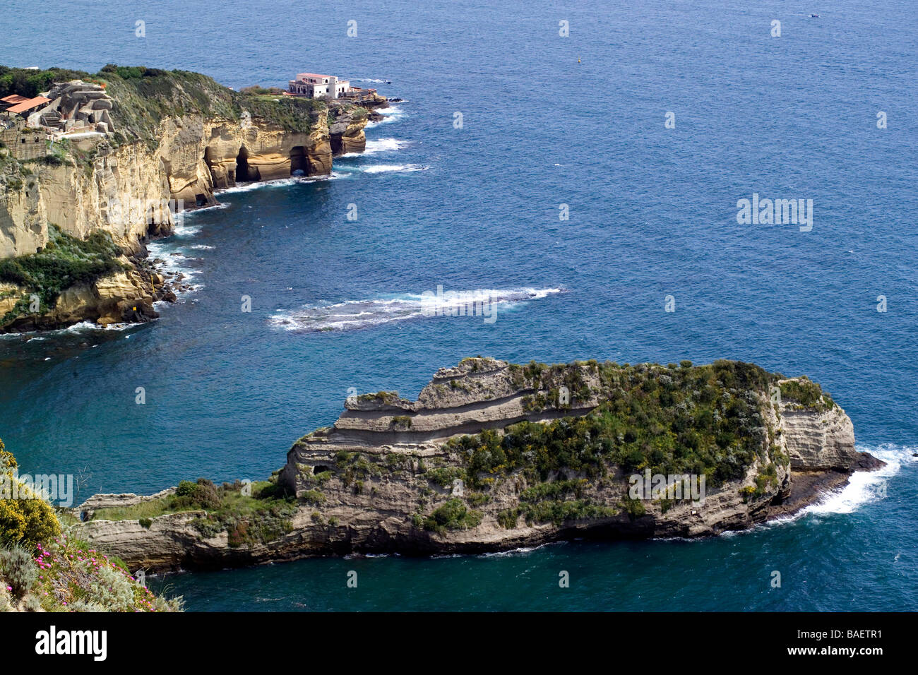 Trentaremi bay seen by Virgiliano park, Capo Posillipo, Naples ...