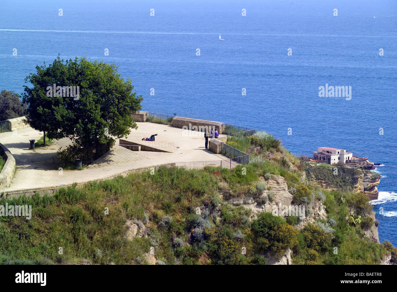 Virgiliano park, Capo Posillipo, Naples, Campania, Italy Stock Photo ...