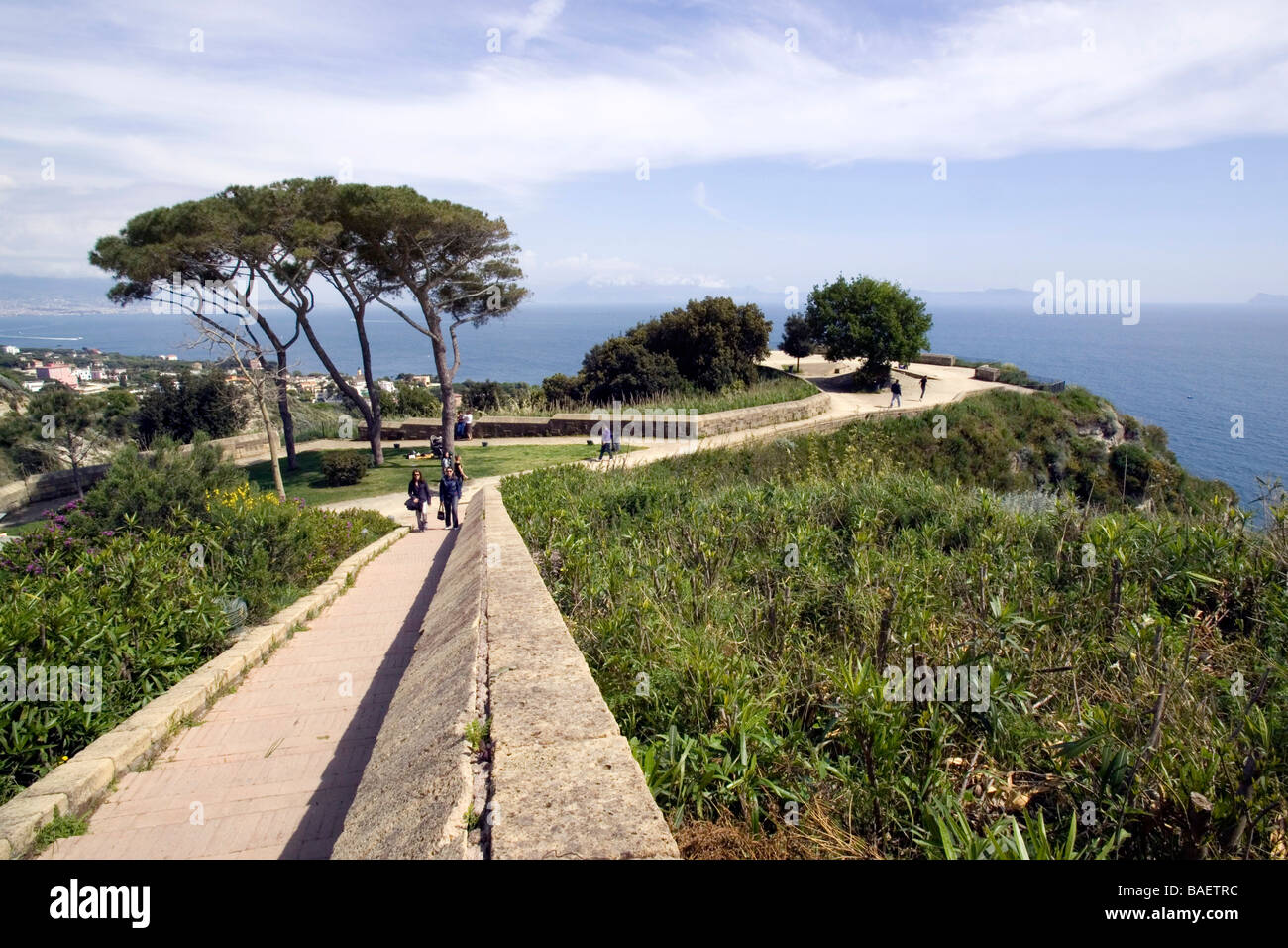 Virgiliano park, Capo Posillipo, Naples, Campania, Italy Stock Photo ...