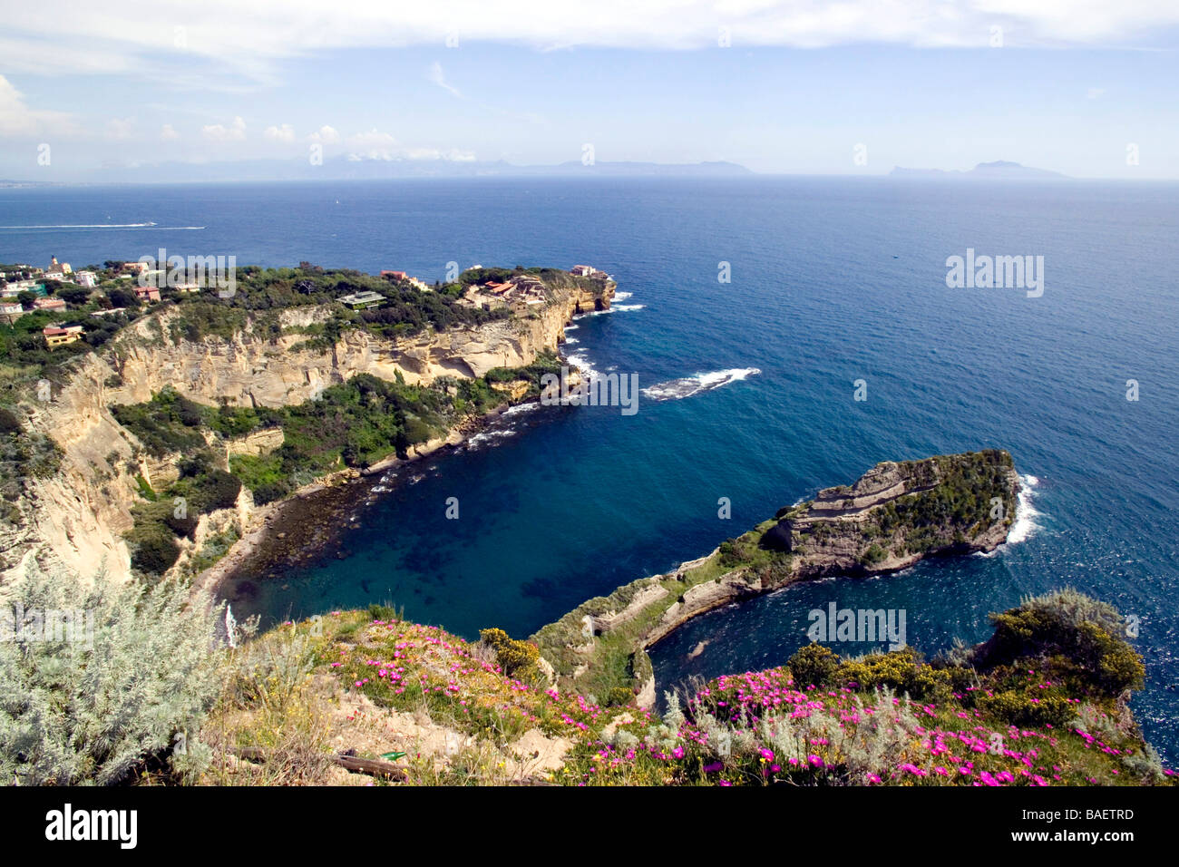 Trentaremi bay seen by Virgiliano park, Capo Posillipo, Naples ...