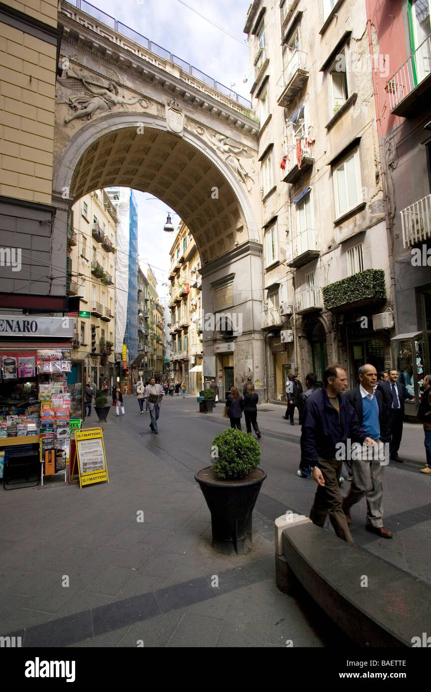 Via Chiaia, Naples, Campania, Italy Stock Photo - Alamy
