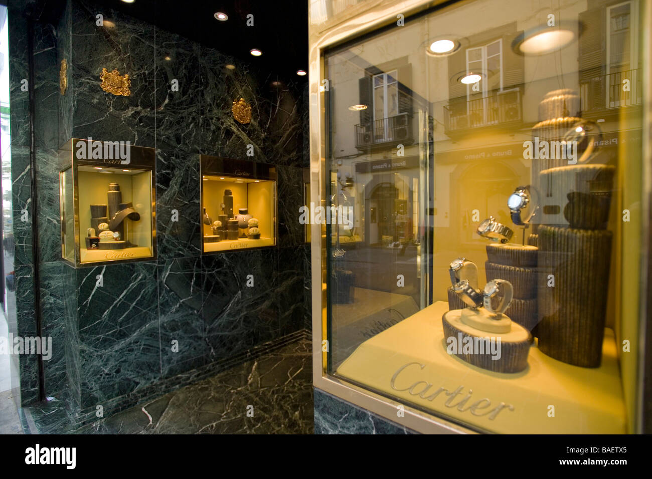 Boutique Cartier, Via Calabritto, Naples, Campania, Italy Stock Photo ...